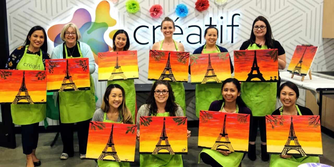 Painting Workshop | Team Building | Group Painting Class - Creatif ...